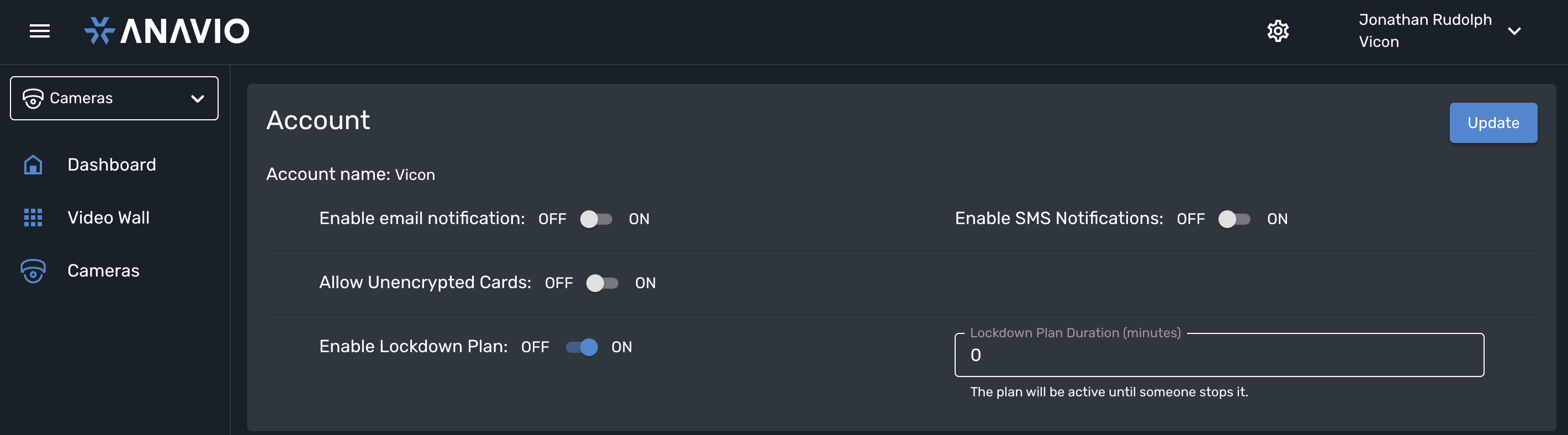 Configuring and using Lockdown Plans – Anavio
