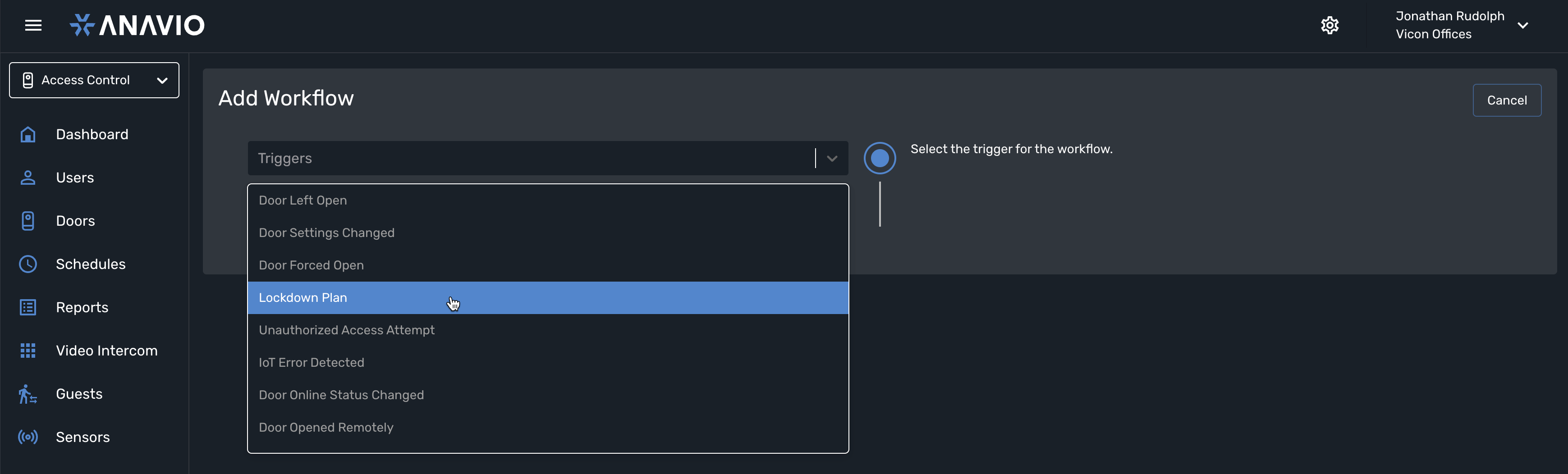 Configuring and using Lockdown Plans – Anavio