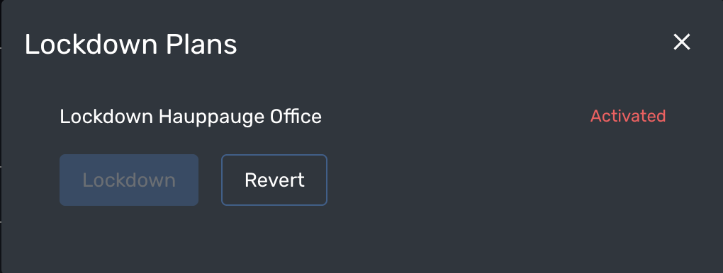 Configuring and using Lockdown Plans – Anavio